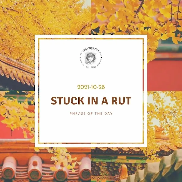 Phrase Of The Day: Stuck In A Rut - NgocNga.net