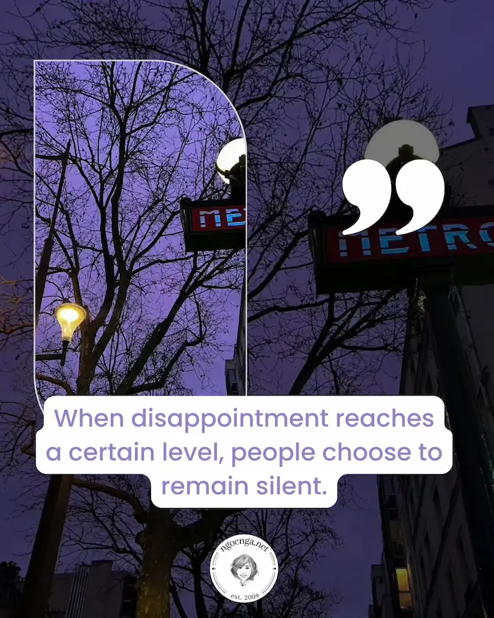 Silent Disappointment - NgocNga.net